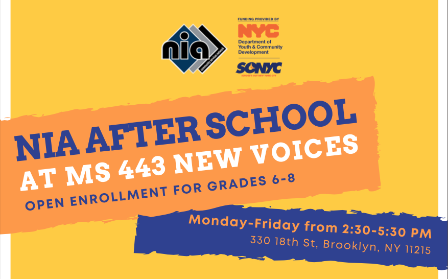 NIA After School Enrollment – NEW VOICES
